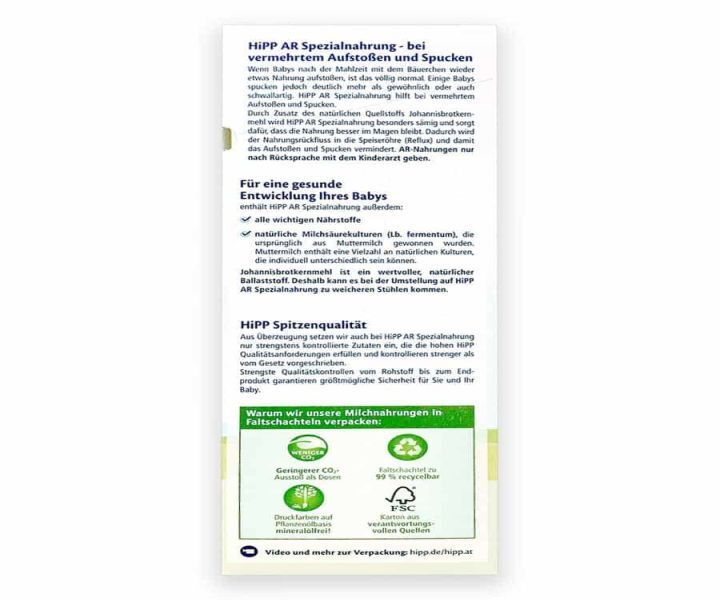 HiPP Anti Reflux Baby Formula // ☝ Save $90 on 1st Order // OBF24